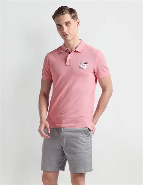 Solid Cotton Polo Shirt Us Polo Assn India