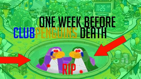 One Week Before Club Penguins Death Youtube