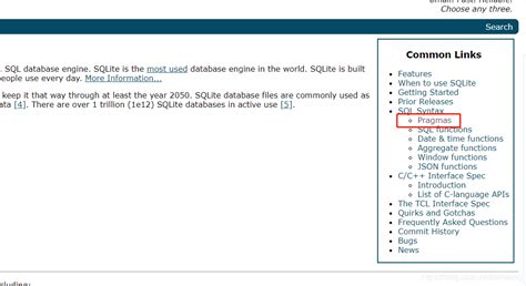 sqlite 中的一些PRAGMA语句 qt sqlite pragma CSDN博客