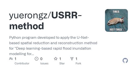 Github Yuerongz Usrr Method Python Program Developed To Apply The U Net Based Spatial