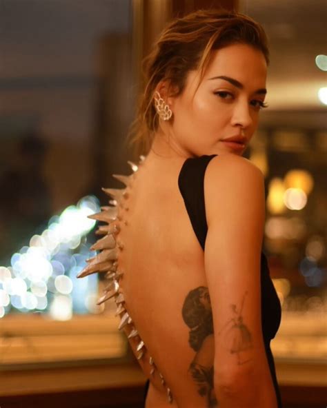 Rita Ora S Spiked Back Of The Day