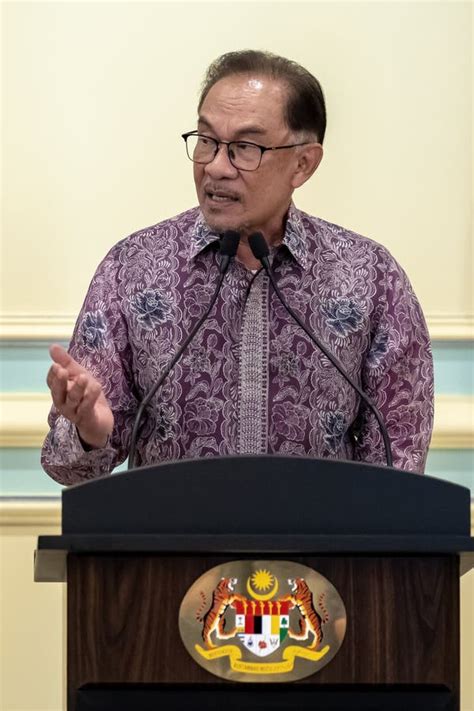 Malaysia S Prime Minister Anwar Ibrahim Editorial Stock Image Image
