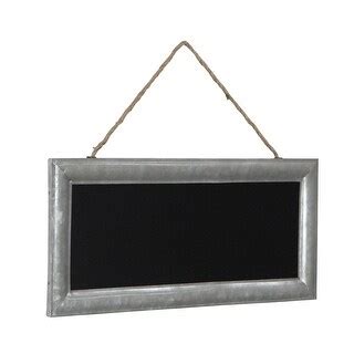 Cheungs Rectangular Chalk Board With Galvanized Metal Frame And