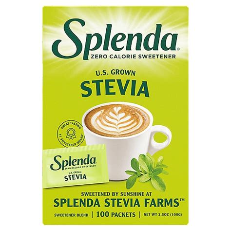 Splenda Stevia Zero Calorie Sweetener 100 Count 35 Oz Shoprite