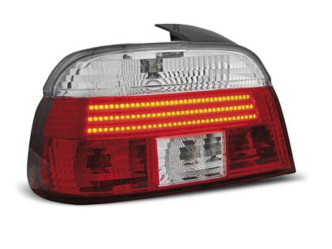 Paire De Feux Arriere BMW Serie 5 E39 Berline 95 00 Rouge Blanc Led