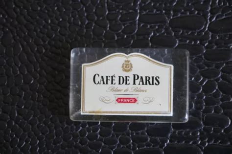 PORTE CLE BOURBON Boisson café de PARIS avant perçage pour pose anneau
