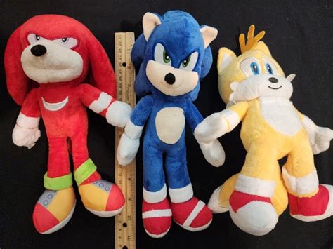 Sonic The Hedgehog The Movie 2 Plush Set Toyfactory Tails Knuckles Ntw