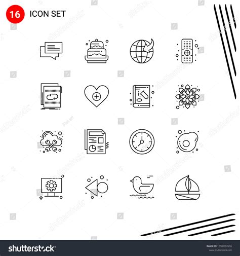 Editable Vector Line Pack Simple Stock Vector Royalty Free