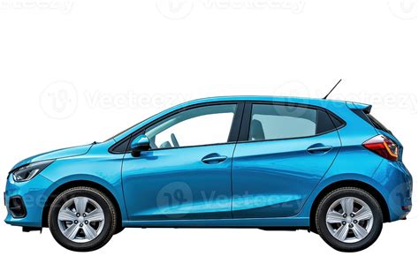 A Compact Blue Hatchback Showcasing A Sleek Design Modern Features