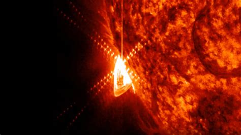 Powerful Solar Flare Erupts From Hidden Sunspot Sparking Widespread