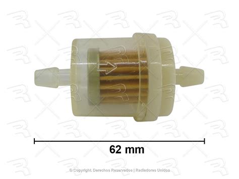 FILTRO MOTO GAS UNIV TRANSPARENTE RUNSA Autopartes