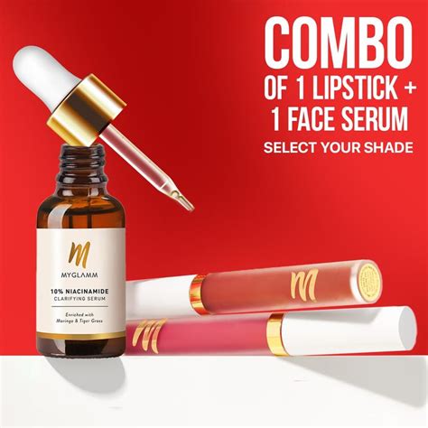 Lit Liquid Matte Lipstick Myglamm 10 Niacinamide Clarifying Serum