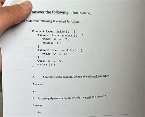 Solved Answer The Following Total 5 Marks Lonsider The Chegg Com