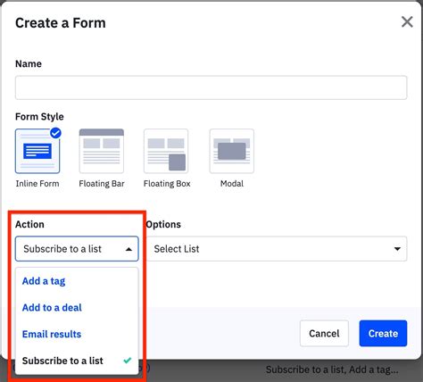 Cómo crear un formulario en ActiveCampaign Asistencia al cliente de ActiveCampaign