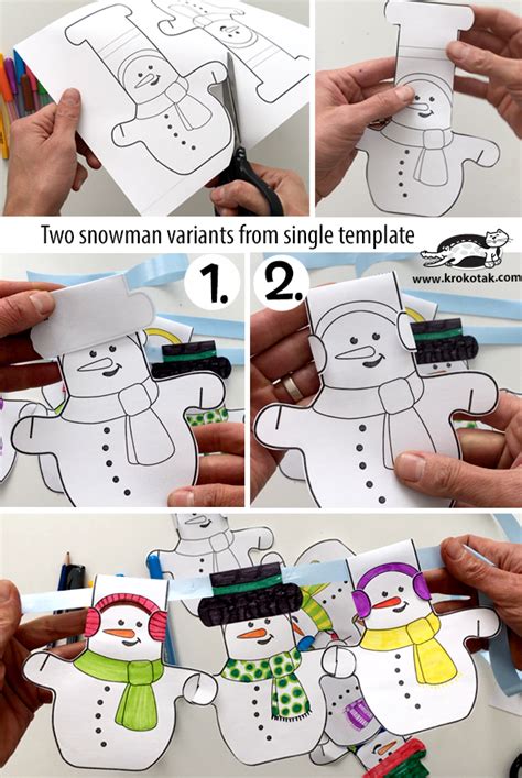 Krokotak Snowman Garland