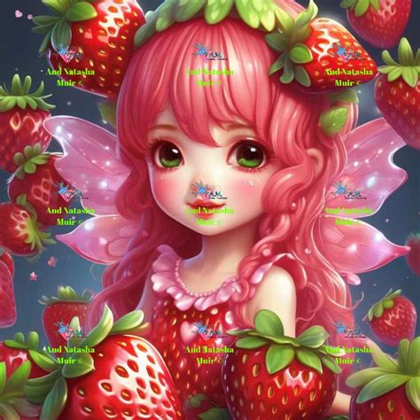 Preorder Stella Strawberry By Natasha Muir © 6060 Cm Full Drill With