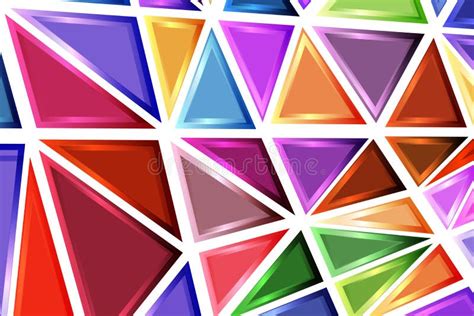 Polygonal Rainbow Mosaic Background Abstract Low Poly Vector Illustration Triangular Pattern