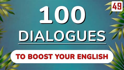 100 Dialogues To Boost Your English Essential Dialogues For Fluent Conversations Youtube