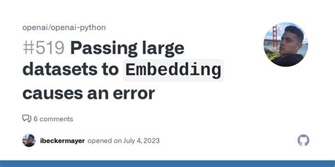 Passing Large Datasets To `embedding` Causes An Error · Issue 519