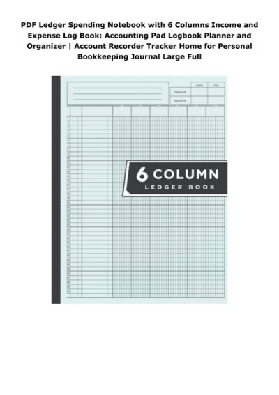 Pdf Ledger Spending Noteb
