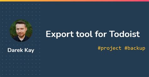 Export Tool For Todoist