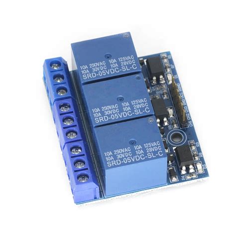 3 Csatornás Relé Modul Optocoupler Izolálással Opto Izolált Kompatibilis 3 3 V 5 Jel