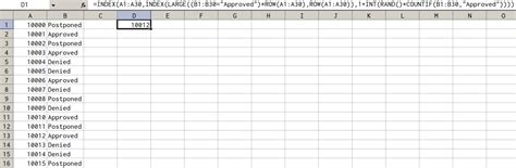 Worksheet Function Excel Formula To Generate Conditional Random Value