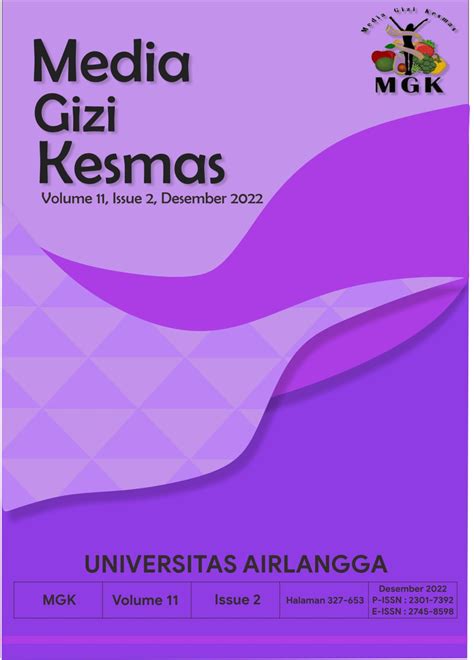 Vol 11 No 2 2022 Media Gizi Kesmas December 2022 Media Gizi Kesmas
