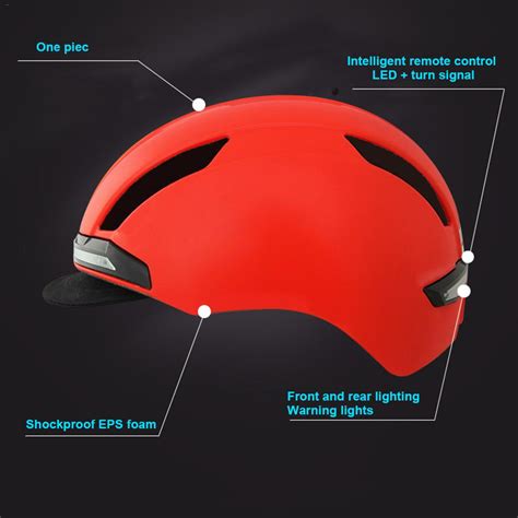Led Lighting Bicycle Helmet Remote Control Front R Vicedeal