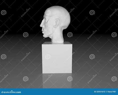 White Head Stock Illustration Illustration Of Artificial 32931615