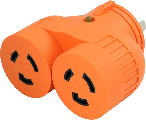 Generator V Duo Adapter Nema L5 20p 20amp 125volt 3 Prong Locking Plug To 2 L5 20r 20amp