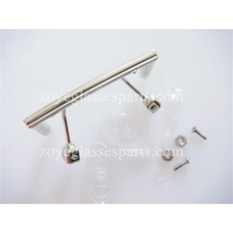 Screw On Bridge For Rimless Eyewear With Nose Pads Zoye Eyeglass