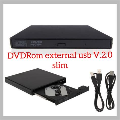 Jual Dvd Rom External Usb Slim Portable Extrnal Cd Rw Drive Dvd Rw Jakarta Barat