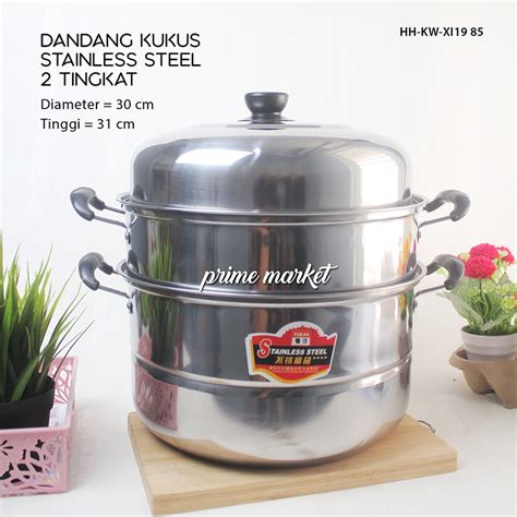 Jual Dandang Kukus Panci Kukus Stainless Steel Pot Steamer Cm CI Shopee Indonesia