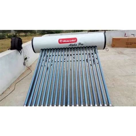 Aluminium Freestanding Racold Alpha Pro 100 Lpd Solar Water Heater At