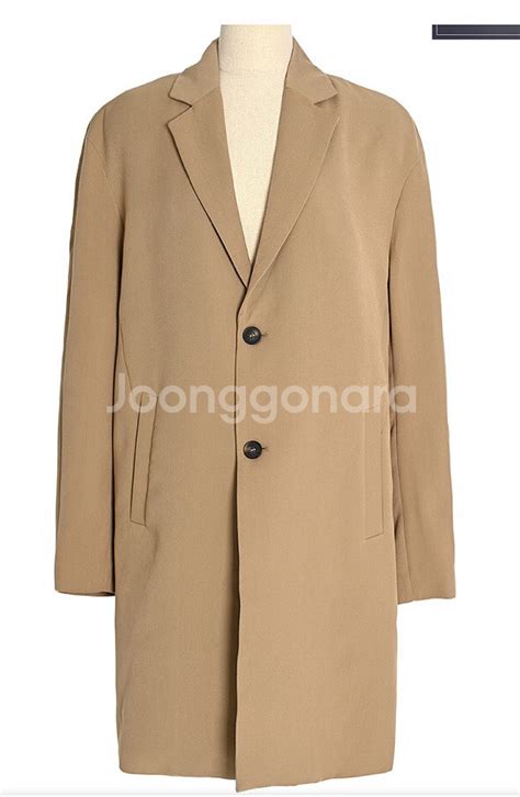 새상품남성베이지 코트95 자켓코트 중고나라