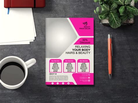 Beauty Salon Flyer Design Template Graphic By Open Expression