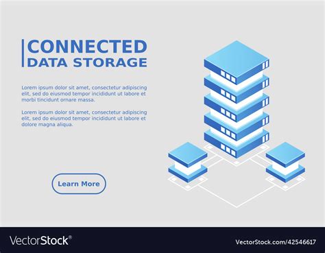 Transfer Of User Data To The Server Data Flow Vector Image