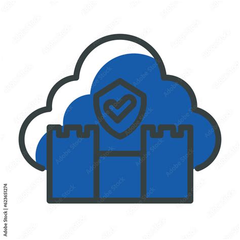 Cloud Computing Themed Icon Design With Several Additional Icons That Represent Their Respective