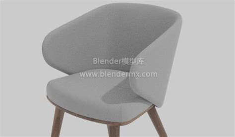 Blender 实木jolie餐椅椅子3d模型素材资源下载 Blender模型库