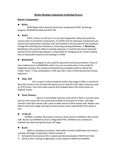 Router Booting Components New Pdf