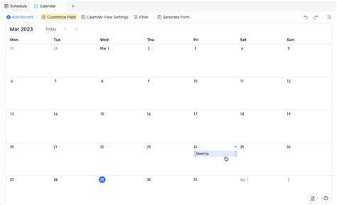 Use Calendar Views In Base