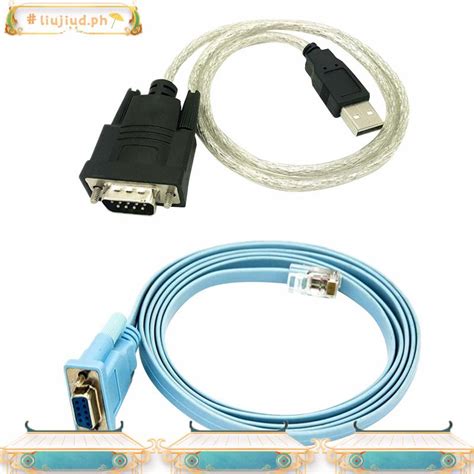 Dây Cáp Mạng Rj45 Rj45 Sang Db9 Và Rs232 Sang Usb 2 Trong 1 Cat5 Ethernet Lan Console Liujiud