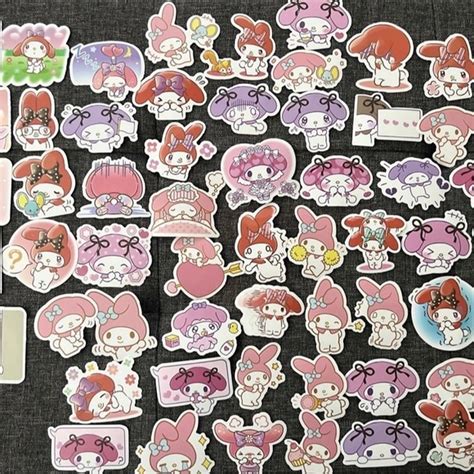 No Brand Accessories My Melody Sticker Set 5 Pcs Japanese Anime