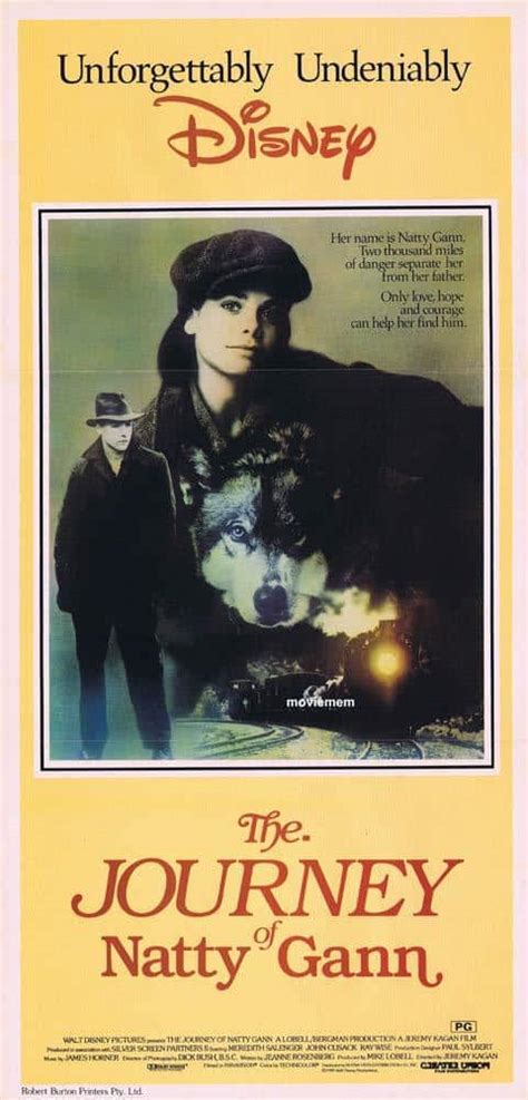 The Journey Of Natty Gann Daybill Movie Poster John Cusack Meredith