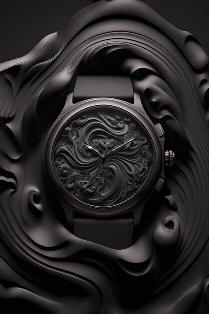 Premium Photo Generative Ai Illustration Of Black Monochrome Wrist