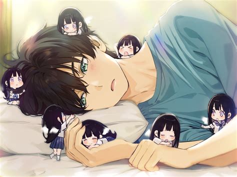 Hd Desktop Wallpaper Anime Eru Chitanda Hōtarō Oreki Hyouka