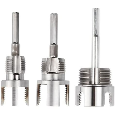 3pcs Pvc Pipe Threader Kit 12 34 1 Npt Integrated Internal