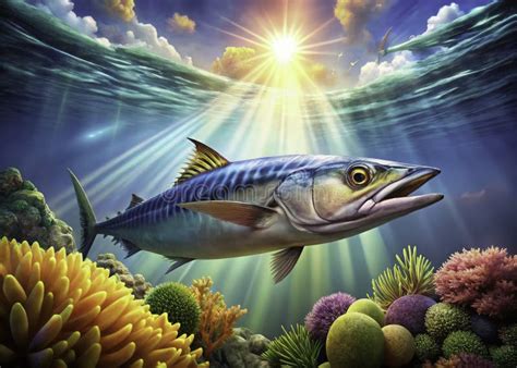 Captivating Spanish Wahoo Portrait Stunning Underwater Photography Of A