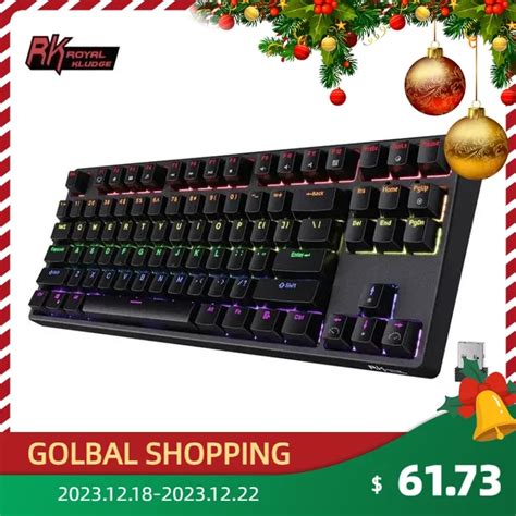 Rk Royal Kludge 80 Rgb 기계식 키보드 무선 블루투스 텐키리스 핫 스왑 가능 게임용 키보드 87 키 2
